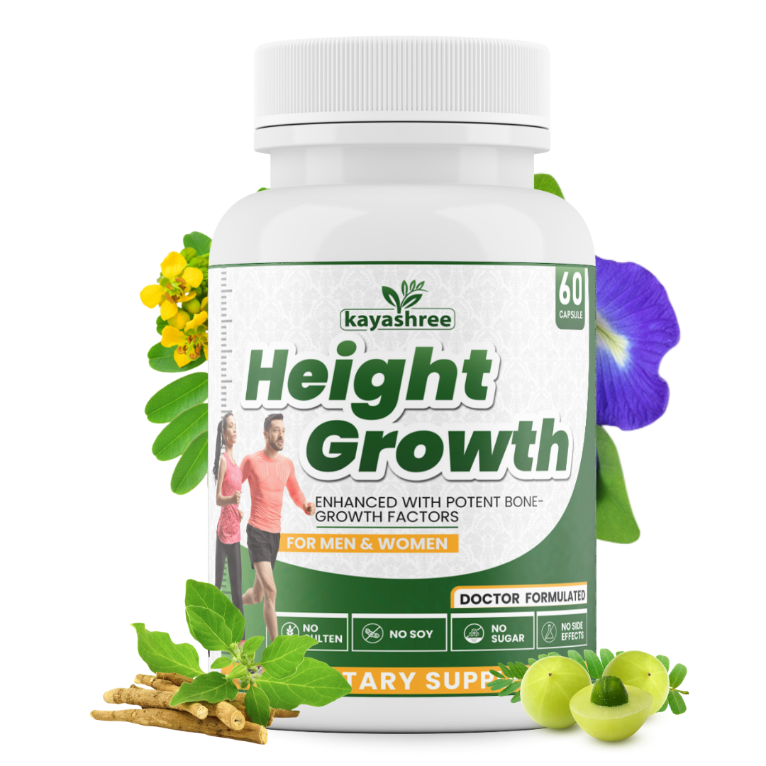 Buy Ayurvedic Height Growth Capsules | 100% Herbal Height Supplement ...